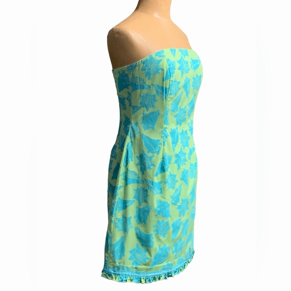 Lilly Pulitzer | Dresses | Lilly Pulitzer Seashells Strapless Dress ...